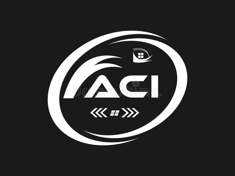 ACI Letter Logo Design. ACI Simple and Modern Monogram Logo Stock ...