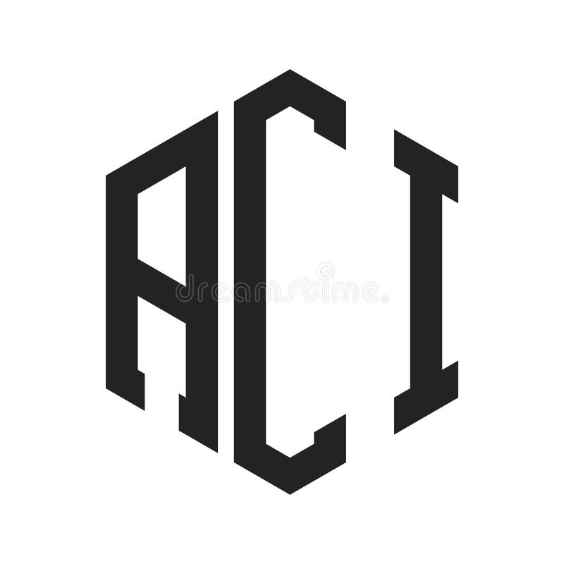 ACI Logo Design. Initial Letter ACI Monogram Logo Using Hexagon Shape ...
