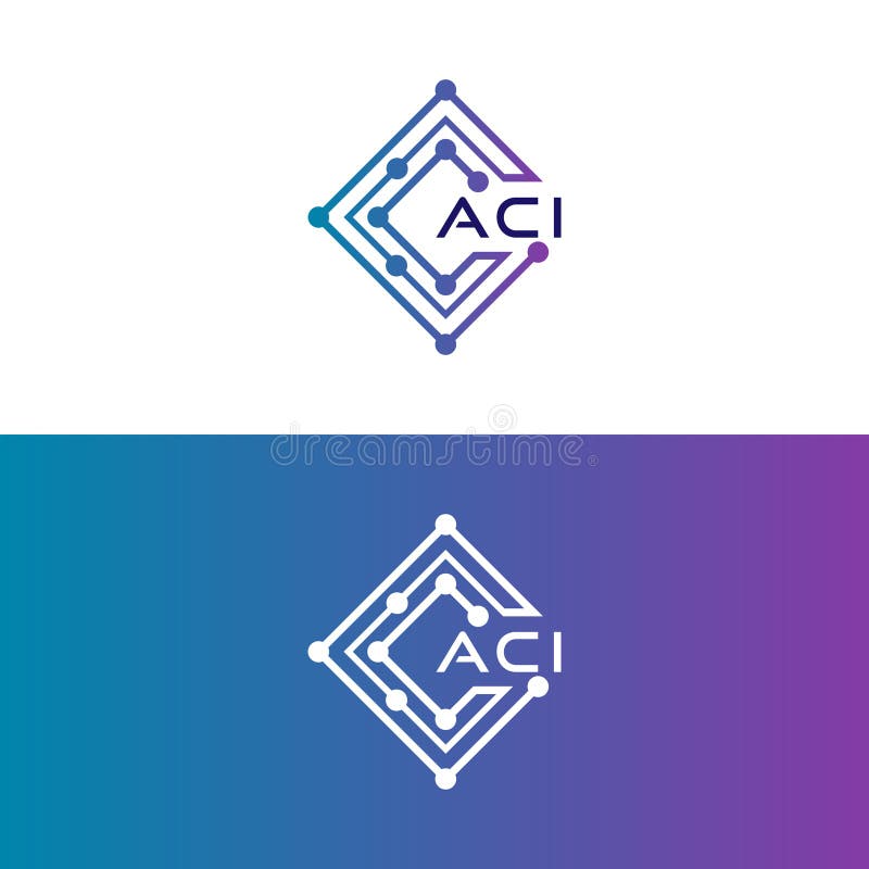 Aci Tech Initial Logo Design Icon for Technology, Digital, Tech ...
