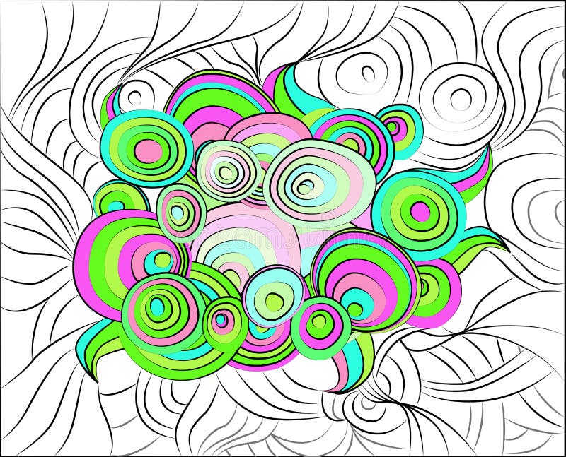 Acid abstract pattern stock vector. Illustration of background - 51110865