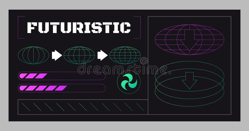 Acid Banner in Hand Drawn Design Stock Illustration - Illustration of ...