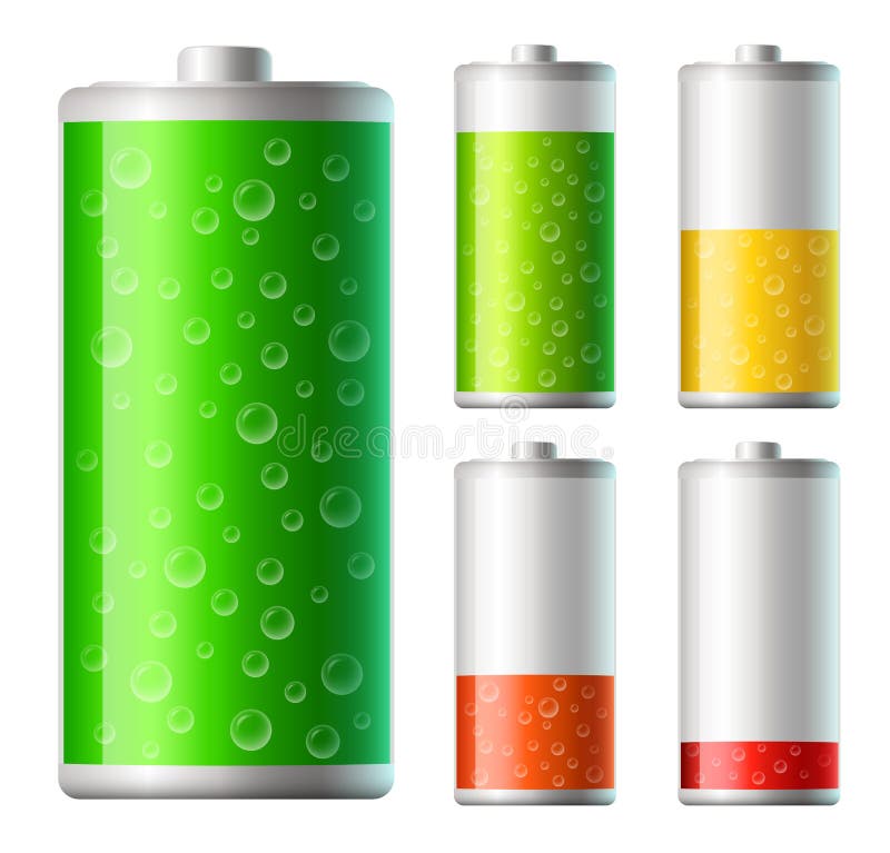 Acid batteries stock vector. Illustration of battery - 31522497