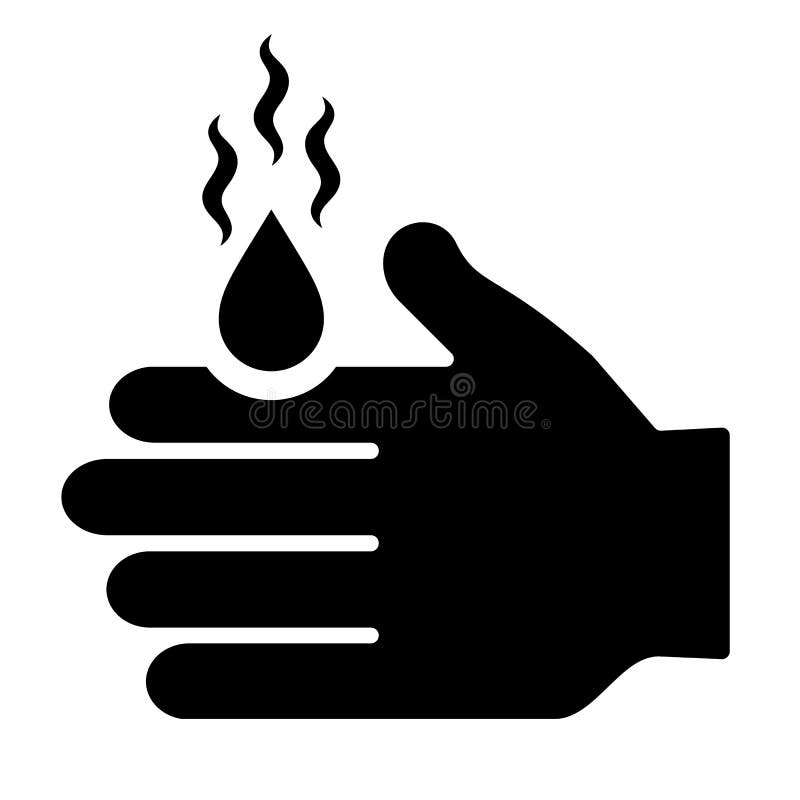 Avoid Skin Contact, Corrosive Chemical Sign Stock Vector - Illustration ...