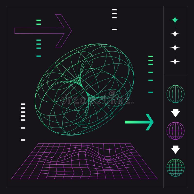 Acid Composition in Hand Drawn Design Stock Illustration - Illustration ...