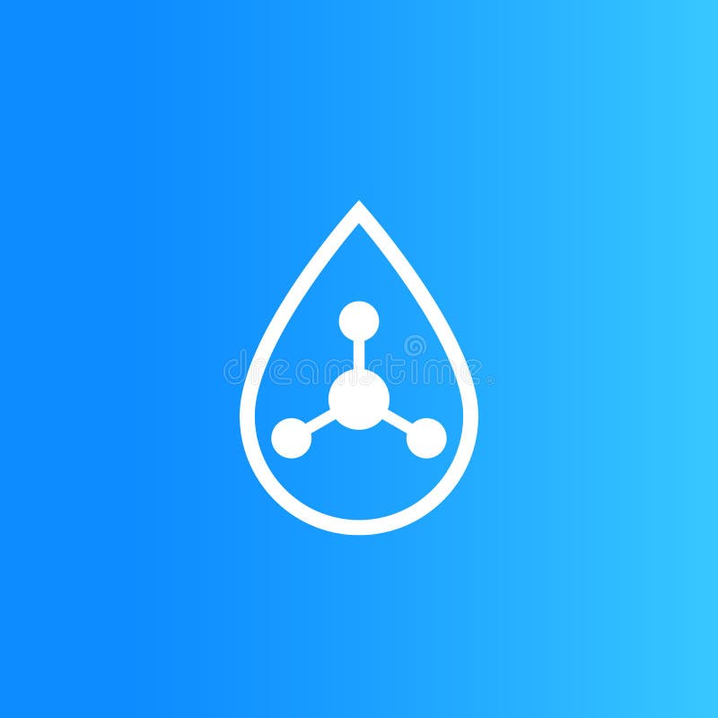 Acid drop icon stock vector. Illustration of water, vector - 165234702