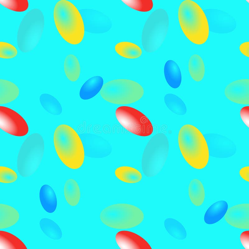 Acid Ellipses Seamless Pattern Stock Vector - Illustration of depth ...