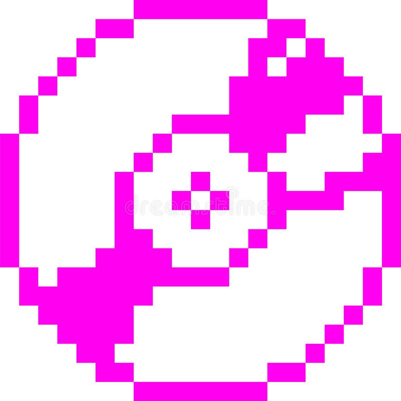 Acid Neon PC Disc Pixel Art Stock Illustration - Illustration of trendy ...