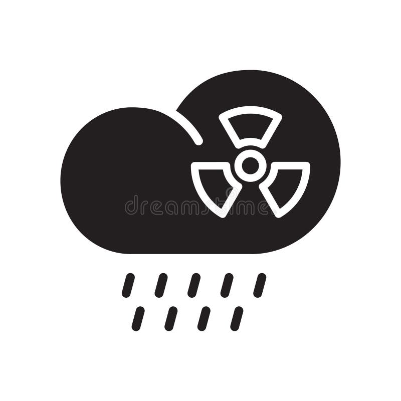 Acid Rain Glyph Vector Icon Stock Vector - Illustration of poison ...