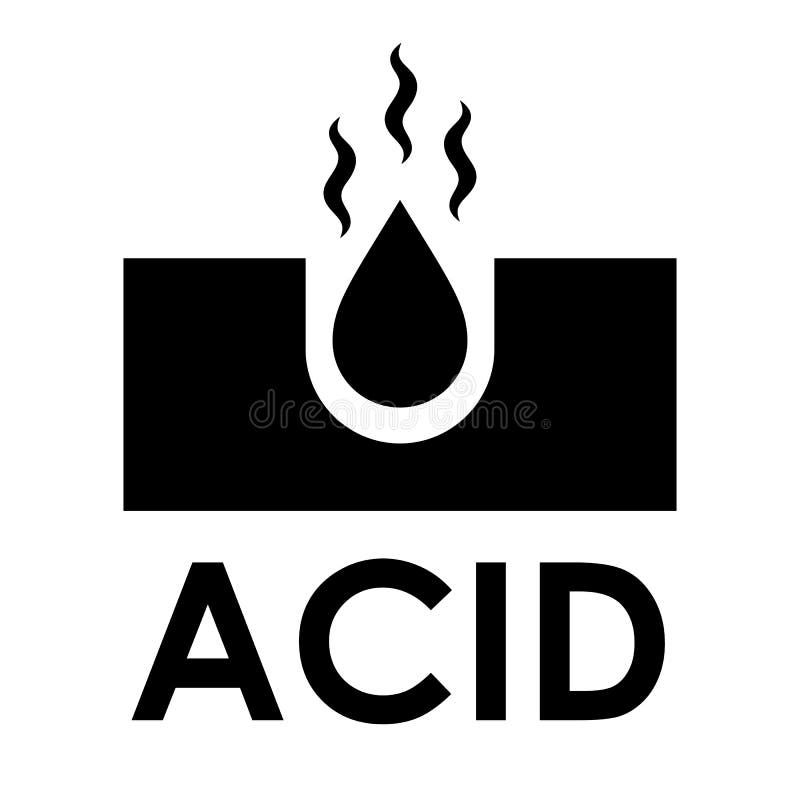 Corrosive acid safety sign stock vector. Illustration of clipart ...