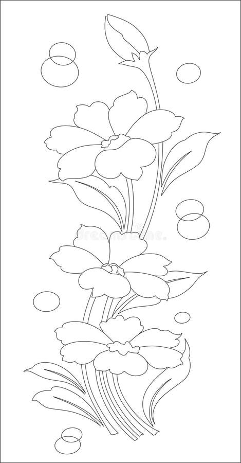 Sandblasting Flower Floral Pattern Glass Designs in CDR Vector Stock ...