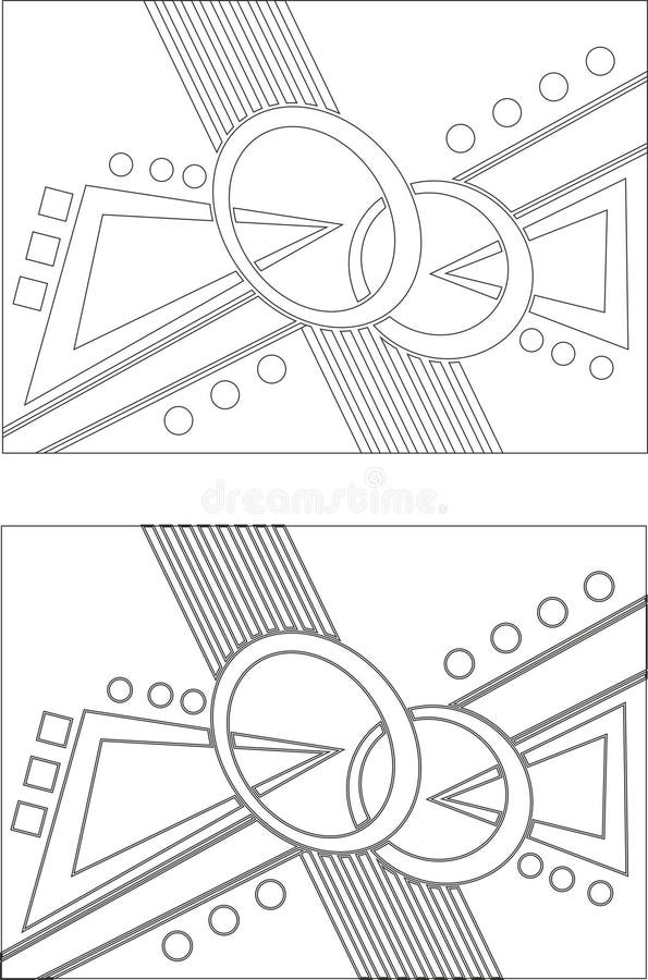 Geometric Sandblast Design Pattern CDR Vectors Stock Vector ...