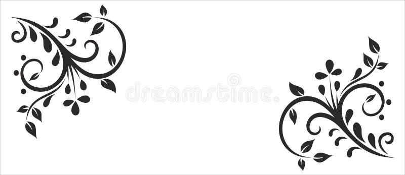 Sandblasting Etching Glass Floral Design Pattern Vectors Stock Vector ...