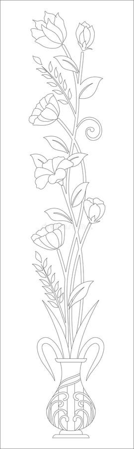 Sandblasting Flower Pot Vector Art Stock Vector - Illustration of works ...