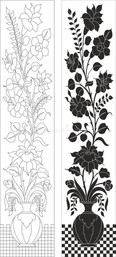 Sandblasting Flower Pot Vector Art Stock Vector - Illustration of files ...