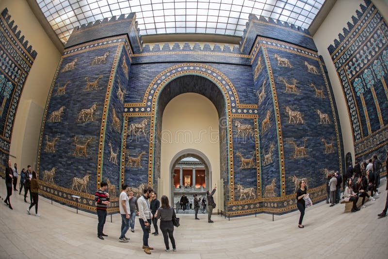 Ishtar Gate in Pergamon Museum Editorial Photo - Image of decoration ...