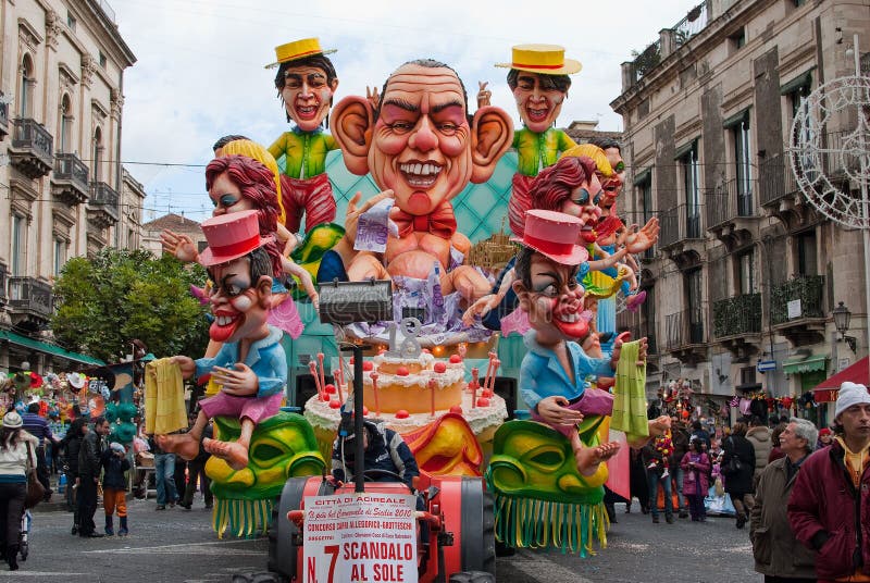 Acireale (CT) it Carnevale 2010 Editorial Stock Image - Image of girl ...