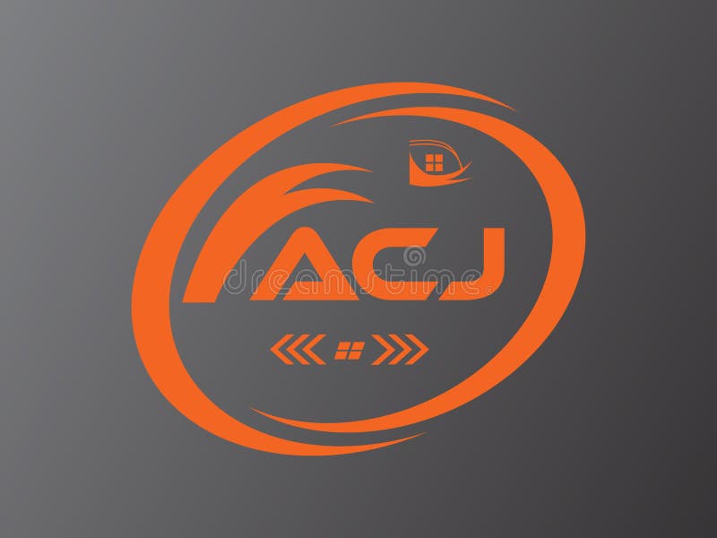 ACJ Letter Logo Design. ACJ Simple and Modern Monogram Logo Stock ...