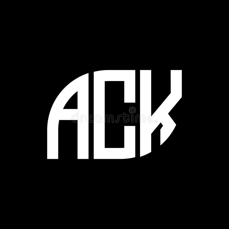ACK Letter Logo Design on Black Background.ACK Creative Initials Letter ...