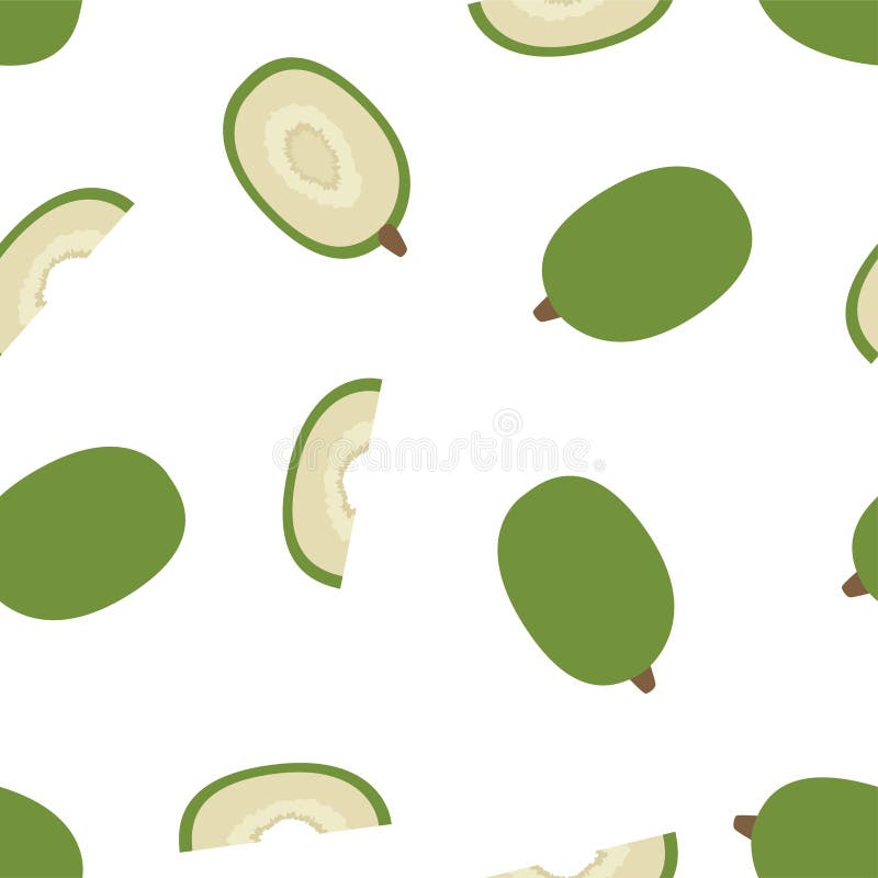 Ambarella Fruit Flat Vector Illustration Stock Vector - Illustration of ...
