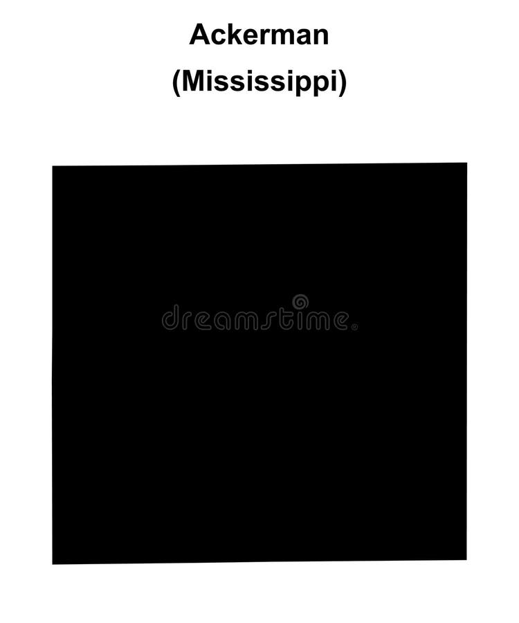 Ackerman outline map stock vector. Illustration of border - 387460626