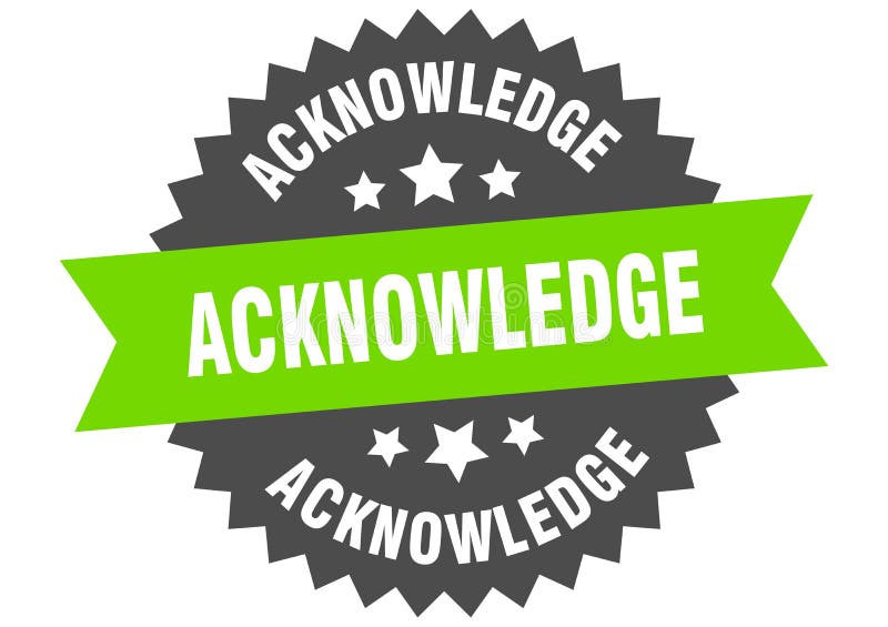 Acknowledge sign or stamp stock vector. Illustration of person - 139855038