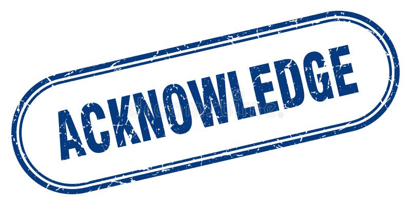 Acknowledge Stamp. Acknowledge Round Isolated Sign Stock Vector ...