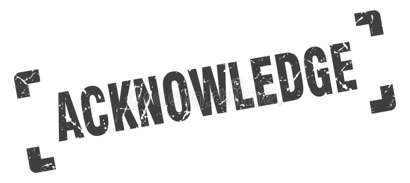 Acknowledge Stamp. Acknowledge Round Vintage Grunge Label Stock Vector ...