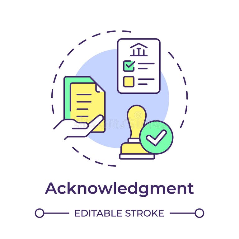 Acknowledgment Icon Stock Illustrations – 555 Acknowledgment Icon Stock ...