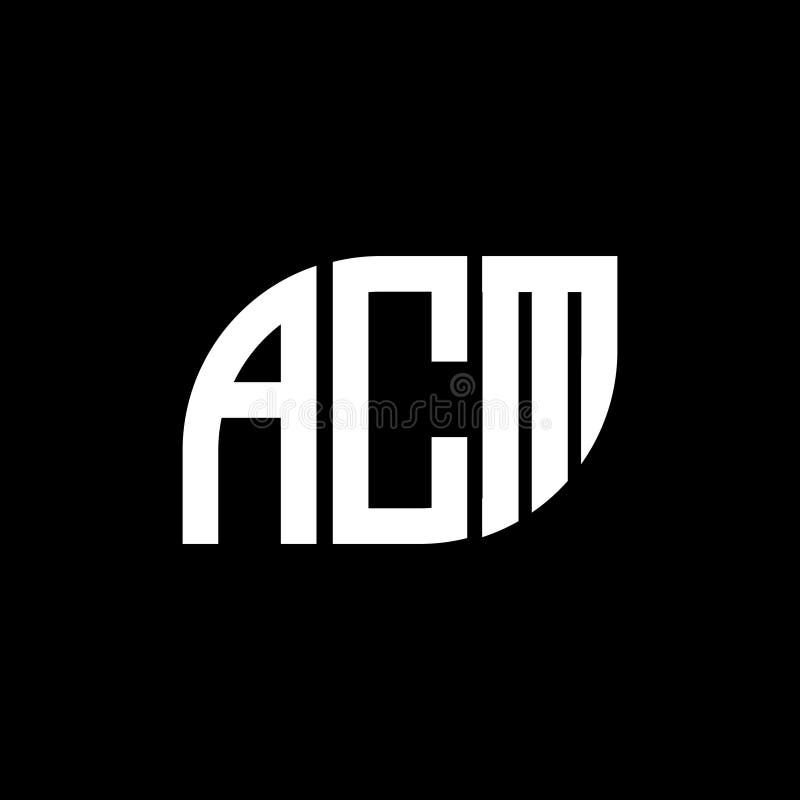 ACM Letter Logo Design on Black Background.ACM Creative Initials Letter ...