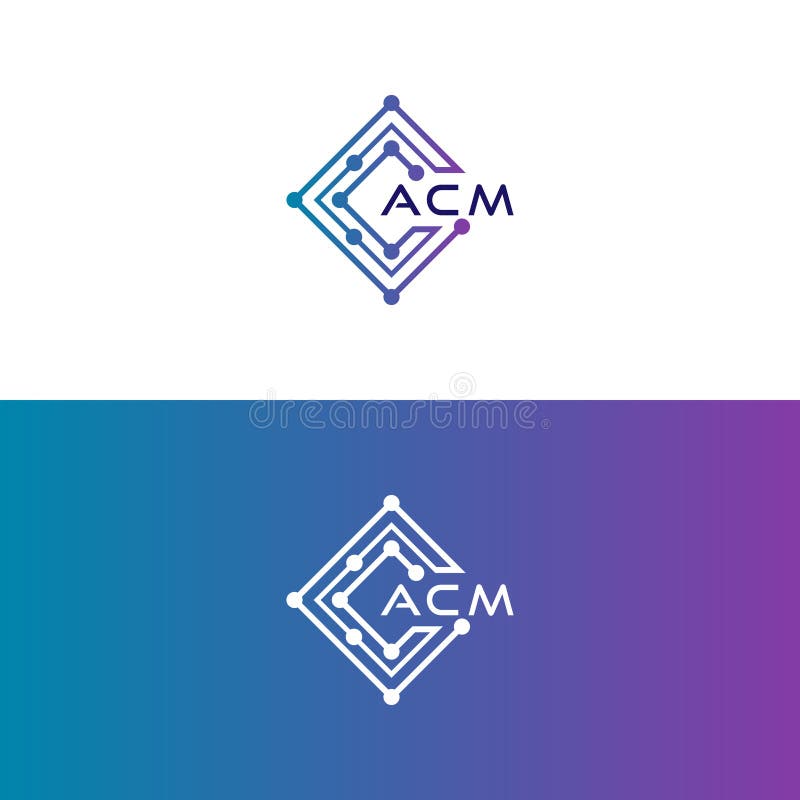 Acm Tech Initial Logo Design Icon for Technology, Digital, Tech ...