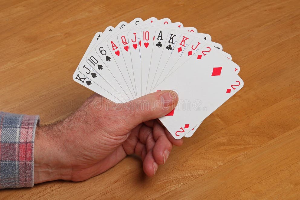 ACOL Contract Bridge Hand. 1NT Stock Photo - Image of deck, club: 65556654