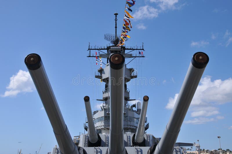 Acorazado USS Missouri foto de archivo. Imagen de puerto - 28000492