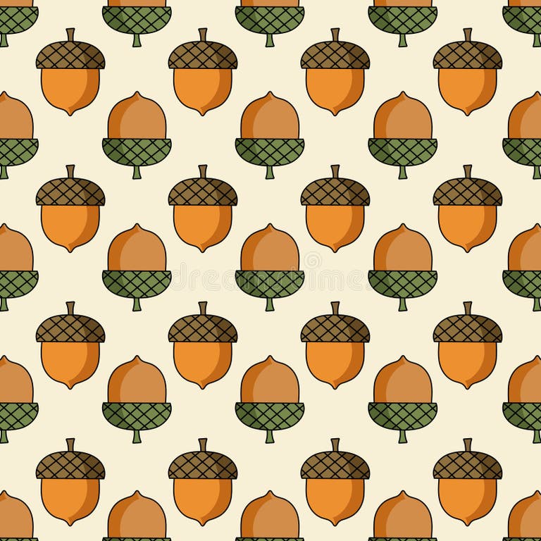 Acorn Cartoon Pattern Stock Illustrations – 6,237 Acorn Cartoon Pattern ...