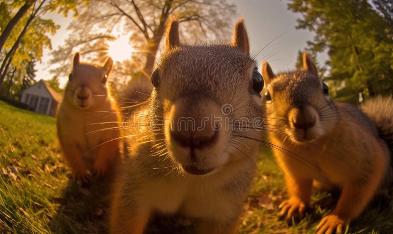 Acorn Enthusiast Snaps a Selfie Flaunting Its Fluffy Tail and Keen Eyes ...