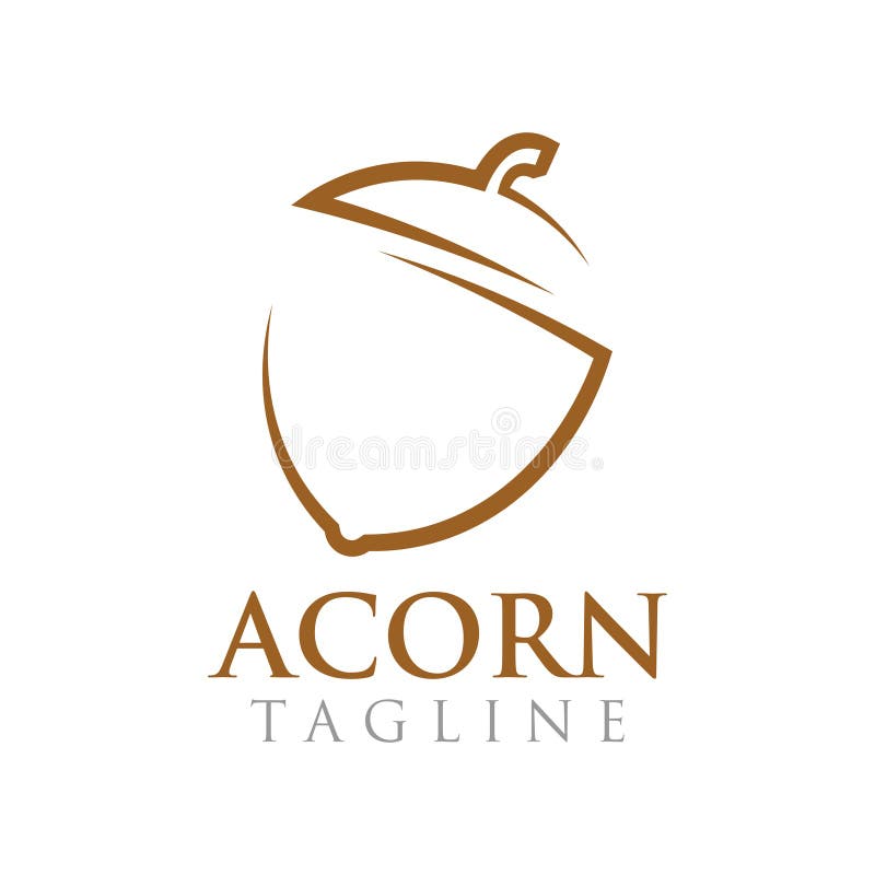 Acorn Graphic Design Template Vector Stock Vector - Illustration of ...
