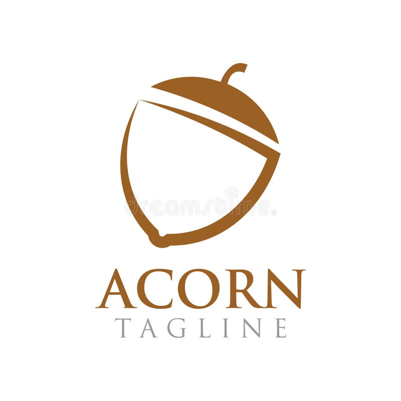 Acorn Graphic Design Template Vector Stock Vector - Illustration of ...