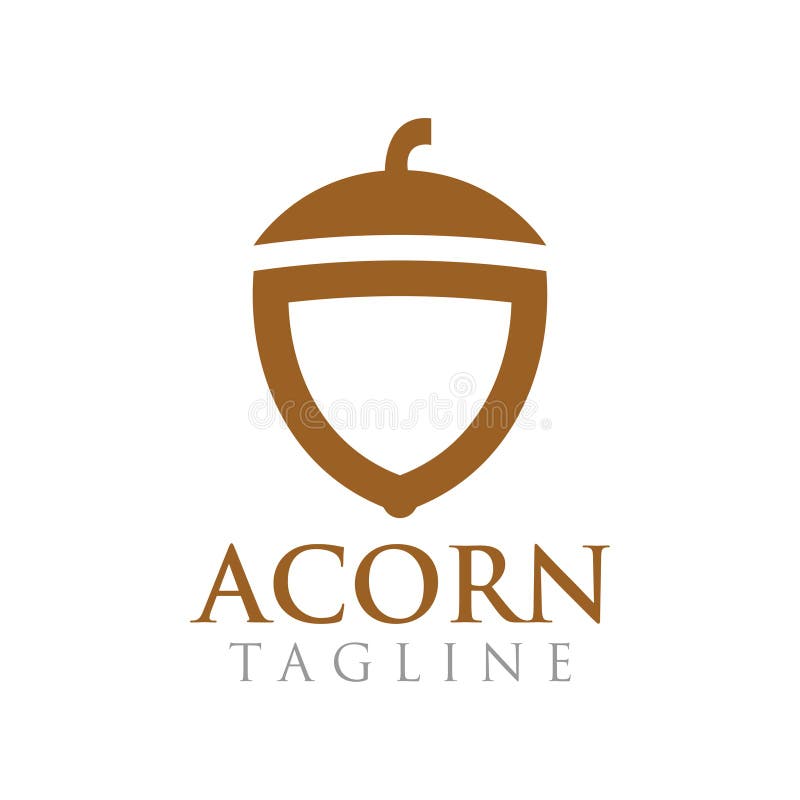 Acorn Graphic Design Template Vector Stock Vector - Illustration of ...