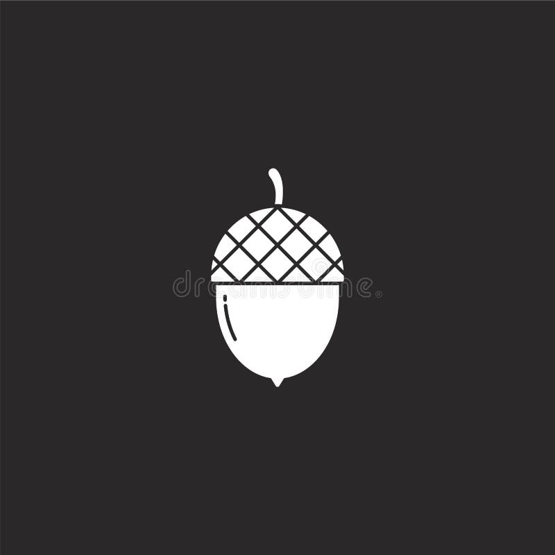 Acorn Icon. Filled Acorn Icon for Website Design and Mobile, App ...