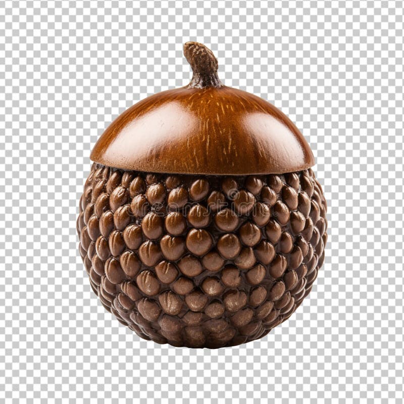 Acorn Isolated on Transparent Background Stock Image - Illustration of ...