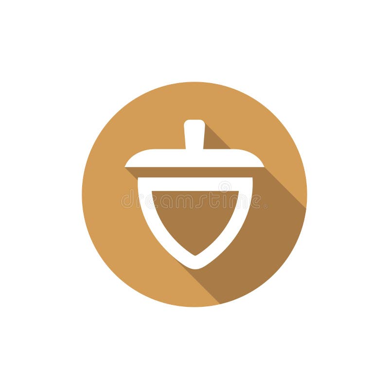 Acorn or Oak Nut Logo Icon Design Template Elements - Vector Stock ...