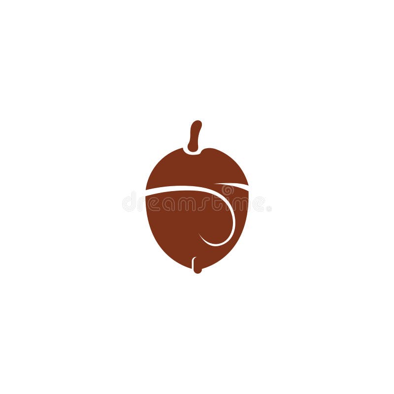Acorn Simple Logo Creative Ilustration Vector Icon Template Stock ...