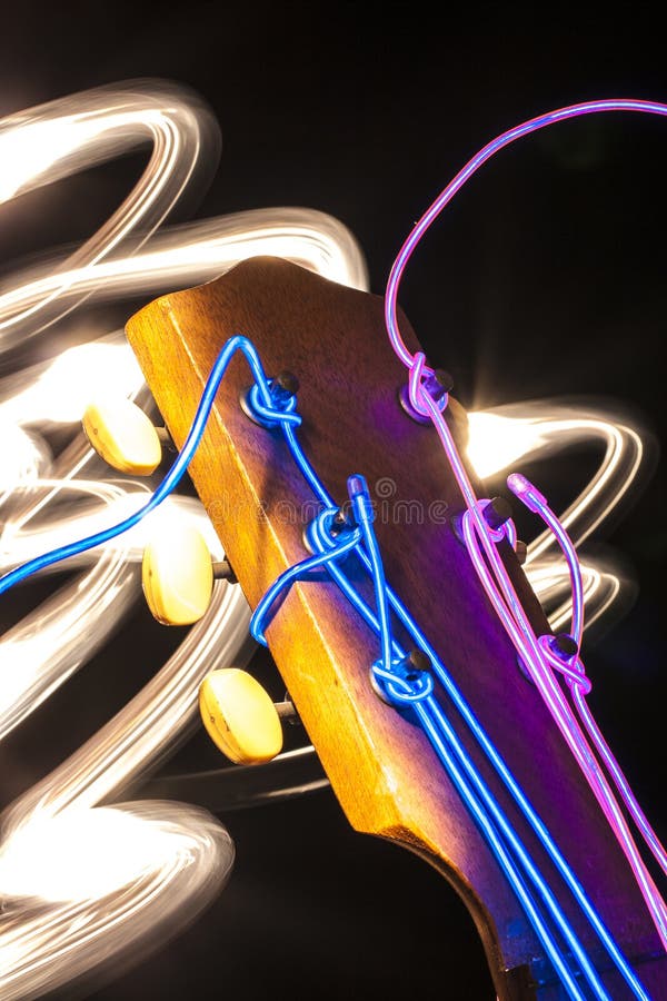 Acoustic guitar stock image. Image of luminous, light - 185228239