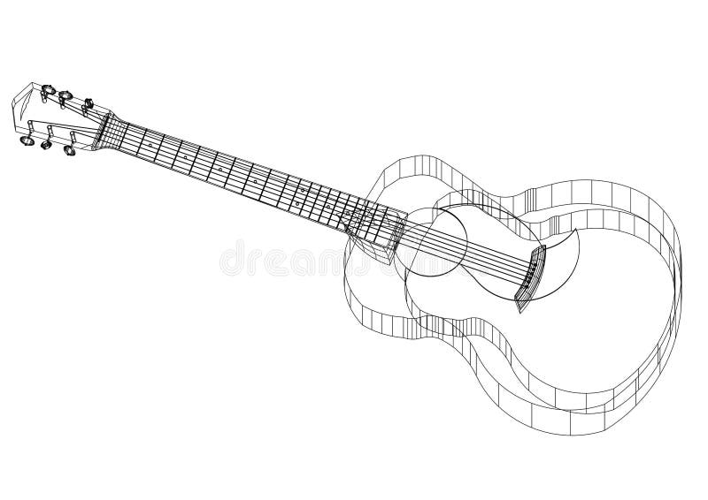 Blueprint Guitar Stock Illustrations – 196 Blueprint Guitar Stock ...