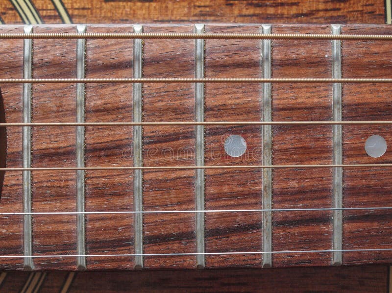 Acoustic guitar closeup stock photo. Image of iron, live - 42619006