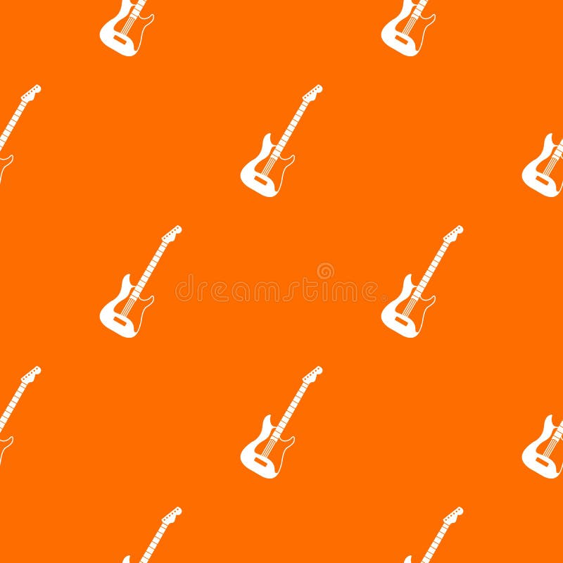 Acoustic Guitar Pattern Seamless Stock Vector - Illustration of pattern ...