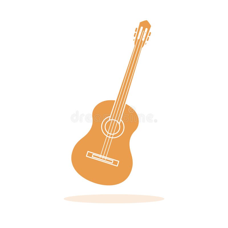 Acoustic Guitar. String Musical Instruments Stock Vector - Illustration ...