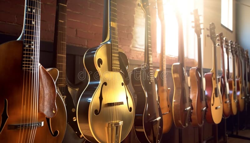 Acoustic Guitar and Violin Harmonize on Classical Stage Performance ...