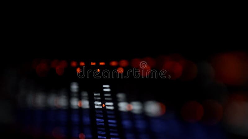 Acoustic Image Equalizer Spectrum Analyzer. EQ Stock Footage - Video of ...