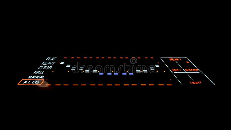 Acoustic Image Equalizer Spectrum Analyzer. EQ Stock Footage - Video of ...