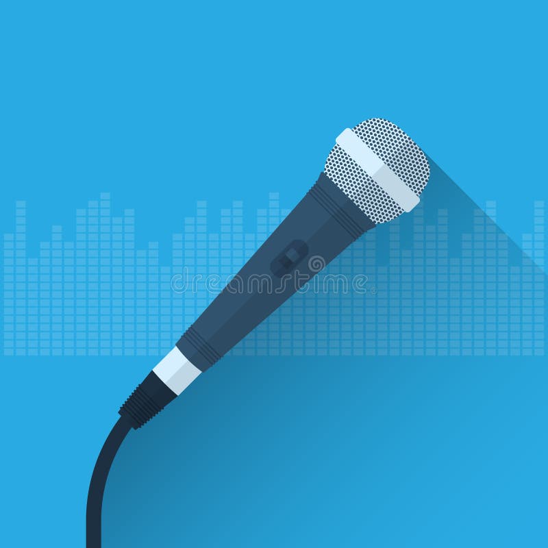 Microphone Wire Interview Stock Illustrations – 496 Microphone Wire ...
